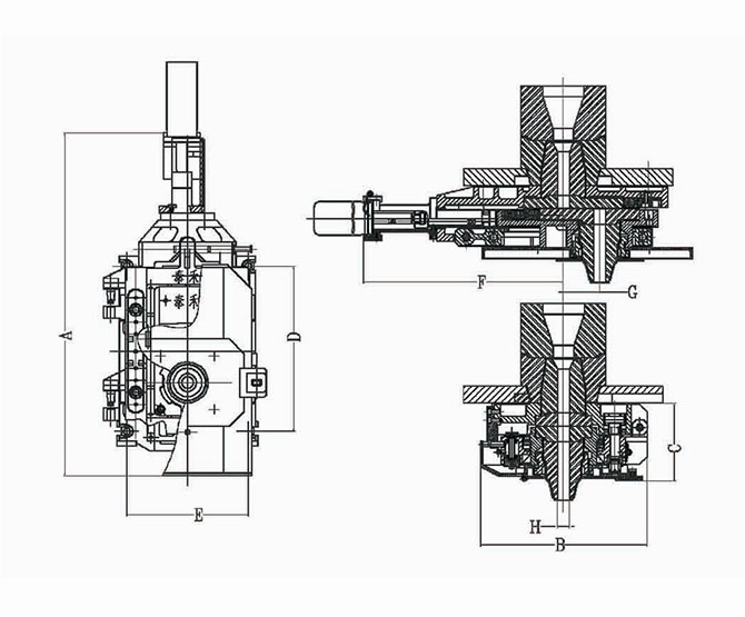 Ladle slie gate mechanism TH410-B70VI | Taihe Steel Flow Control