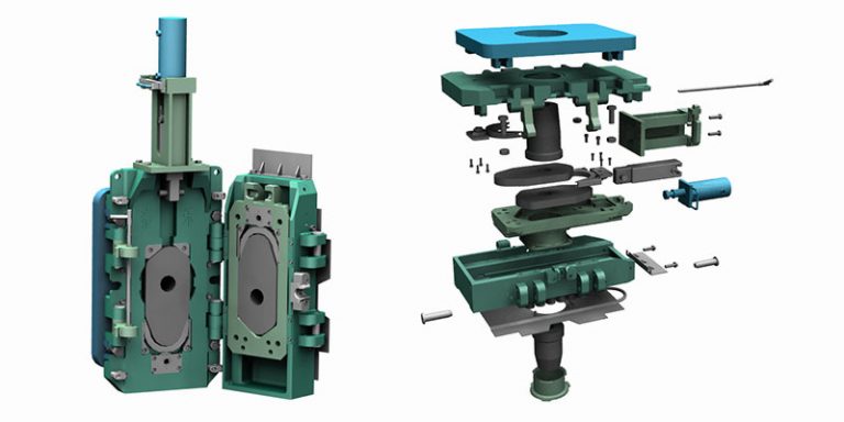 Ladle slide gate mechanism TH480-B100VIII | Taihe Steel Flow Control